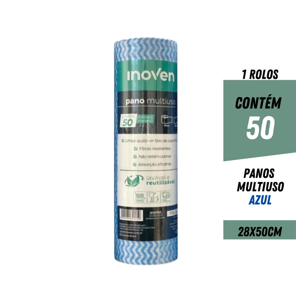 ROLO MULTIUSO 50UN. PARA LIMPEZA DESCARTAVEL | Shopee Brasil