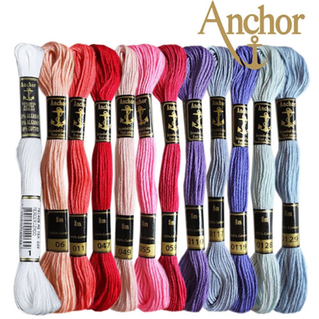 Linha Meada para bordado Anchor Mouliné marcerizado 8m | Shopee Brasil