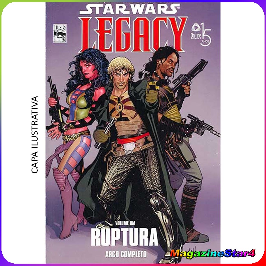 HQ Revista Star Wars Legacy - Volume 1 Ruptura - Edição de Colecionador ...