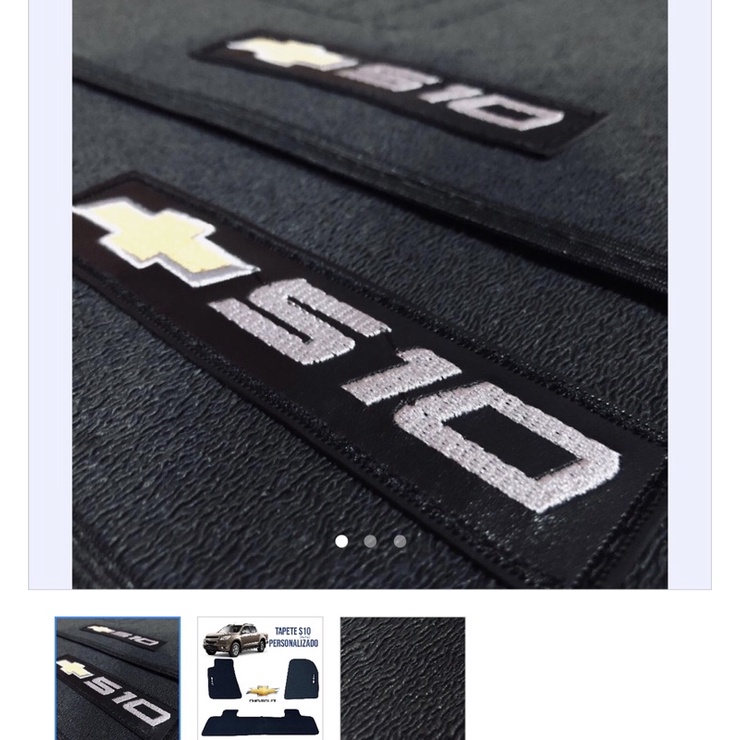 Tapete Carro S10 Nova Pvc Personalizado Bordado Frete | Shopee Brasil