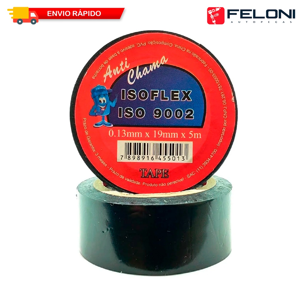 Kit Fita Isolante Anti Chama Isoflex 19mm X 5m - Atacado | Shopee Brasil