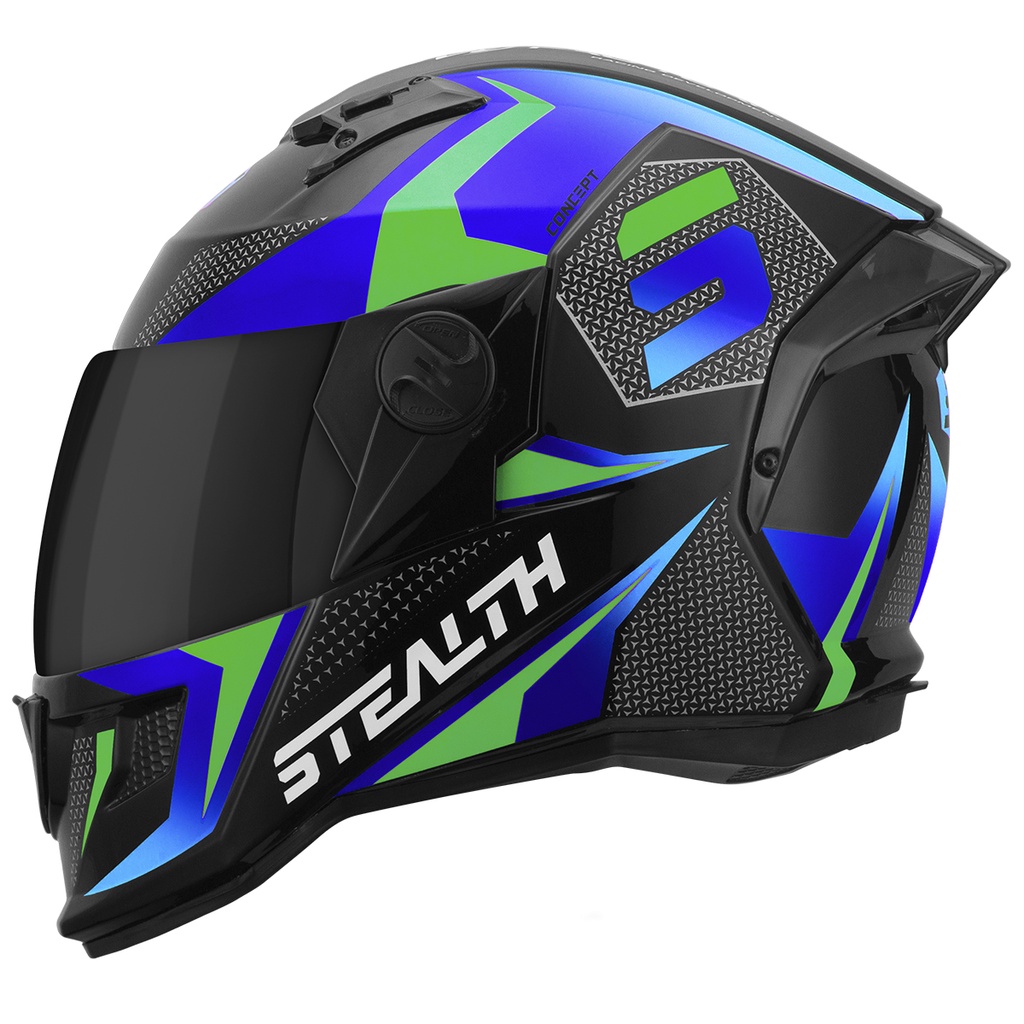 Capacete Moto Fechado Integral Pro Tork Stealth Concept Brilhante ... Capacete Moto Fechado Integral Pro Tork Stealth Concept Brilhante ...