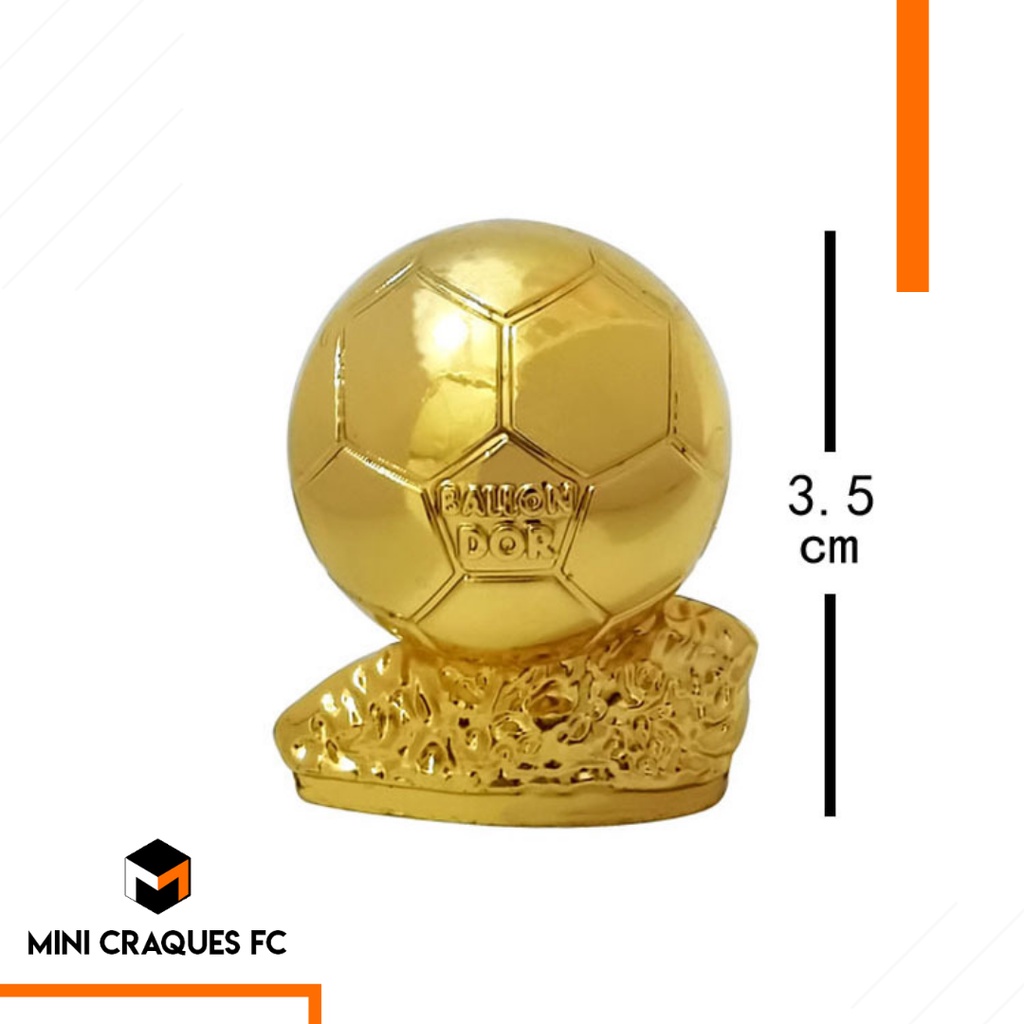 Miniatura Troféu Bola de Ouro Prêmio Ballon Dor | Shopee Brasil