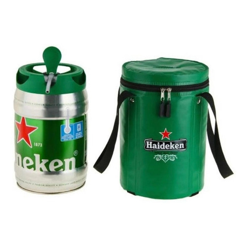 Mochila Térmica Porta Barril de Chopp Heineken 5 Litros Cooler Térmico ...