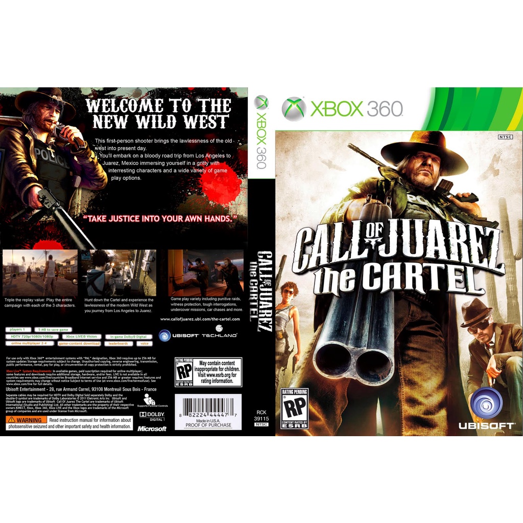 Call Of Juarez The Cartel P/ Xbox 360(JTAG/LT/LTU/RGH) | Shopee Brasil