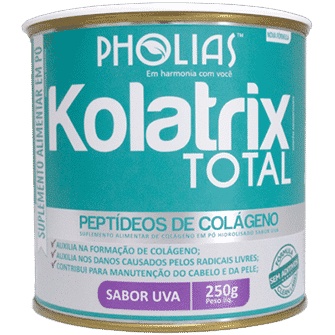 Kolatrix Total Colágeno Hidrolisado 250g - Pholias | Shopee Brasil