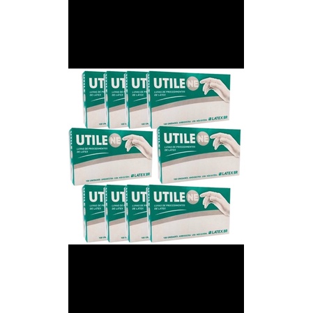 LUVA LATEX PROCEDIMENTO CAIXA COM 100un. - UTILE NE /M | Shopee Brasil