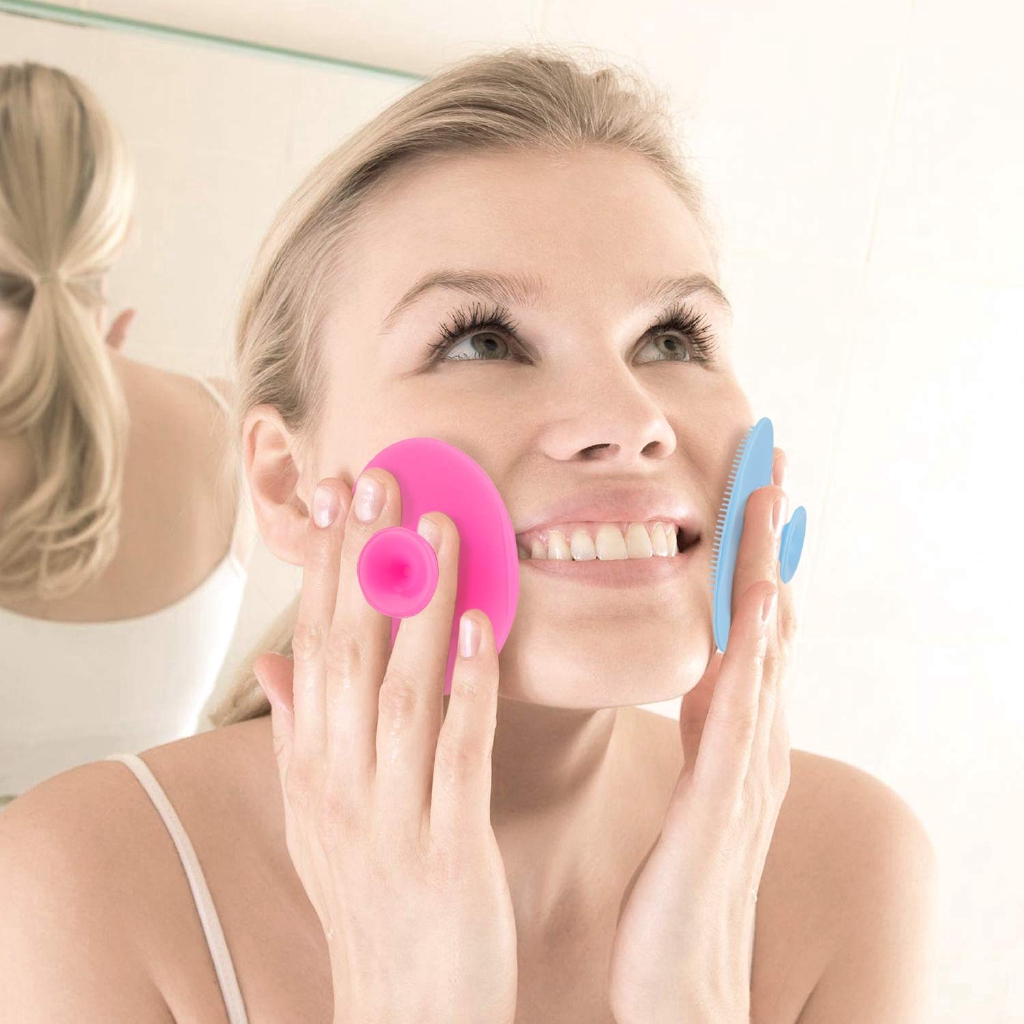 Esfoliador Facial de Silicone Macio / Almofadas de Limpeza/Massagem ...