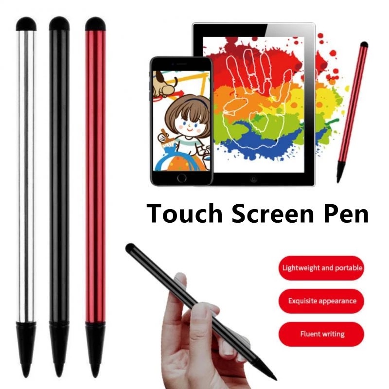 Caneta Stylus Capacitiva 2 Em 1 Anti-Impressão Digital/Canetas ...