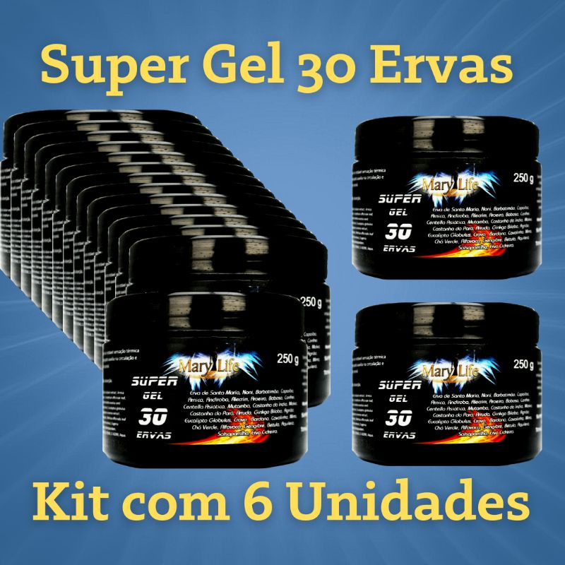 Gel 30 Ervas 6 Unidades | Shopee Brasil