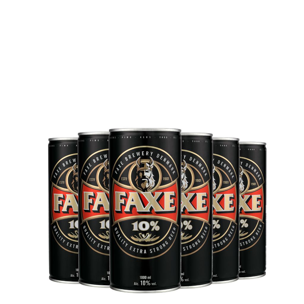 Kit Cerveja Faxe 10% Lt 1000ml 06 Unidades | Shopee Brasil