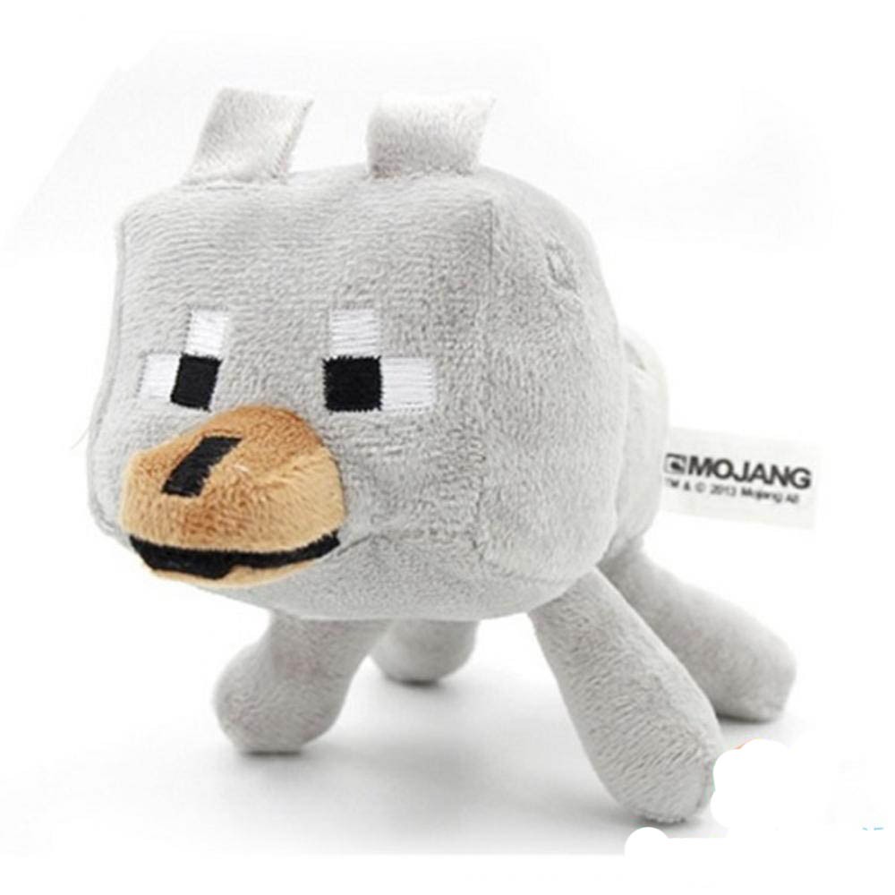 Lobo Wolf De Pelúcia Do Jogo Minecraft Mojang 22cm | Shopee Brasil
