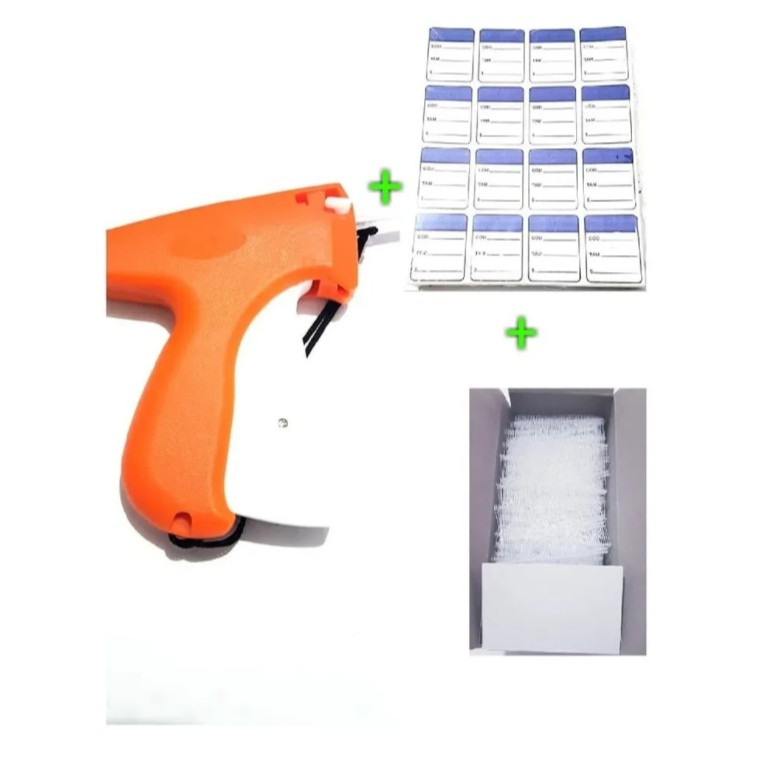 Kit Aplicador Tag + 1000 Etiqueta + 1000 Pins Para Roupa - Escorrega o ...