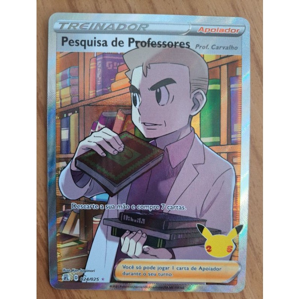Card Pokémon Pesquisa de Professores - Professor Carvalho Treinador ...