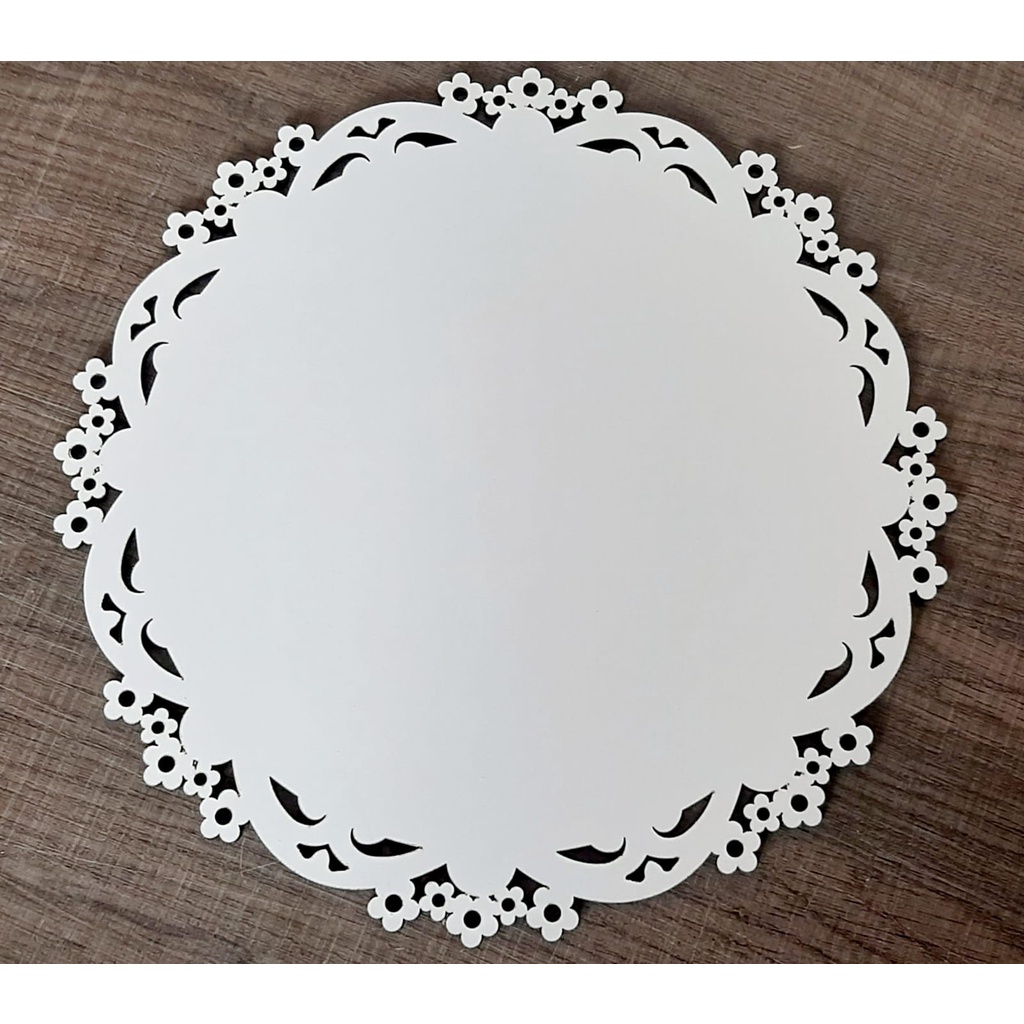 KIT60 unid Sousplat Supla Soupla Suplat flor 30cm em MDF | Shopee Brasil
