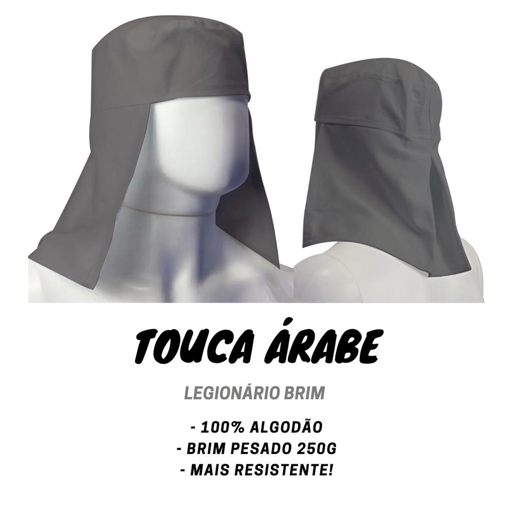 10 Capuz Touca Arabe Legionario Brim Protecao do Sol uniforme pescaria ...