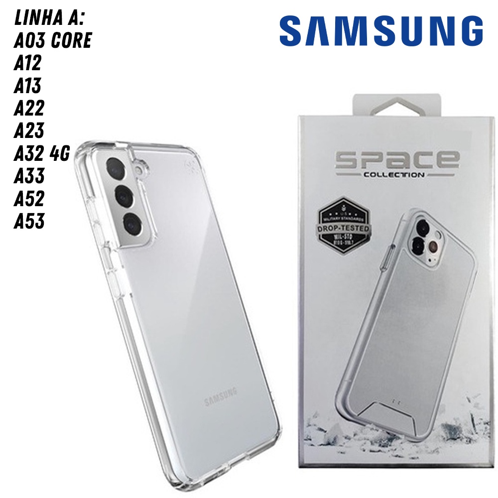 Case Capa Space Collection Samsung Galaxy Linha A A72 A53 A52 A33 A32 4G A23 A22 A13 A12 A03 ...