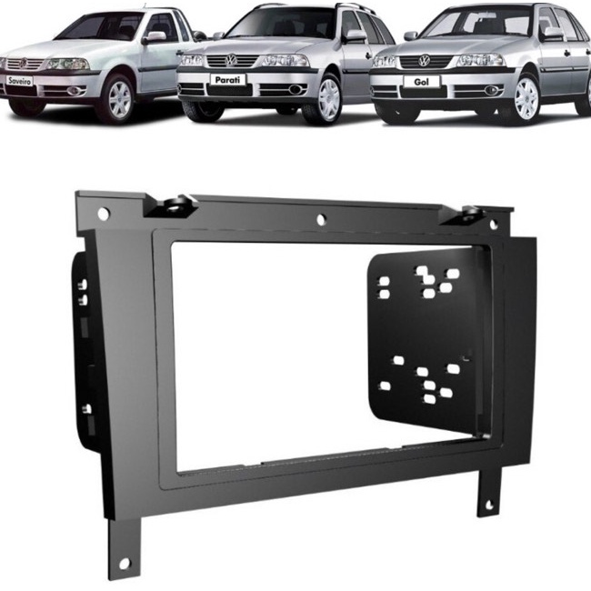 Moldura Painel Gol G3 / Parati G3 / Saveiro G3 2 Din | Shopee Brasil