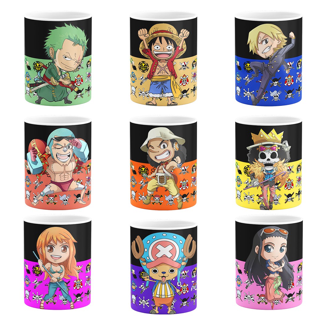 Coleção de Caneca One Piece piratas personalizado 350ml | Shopee Brasil