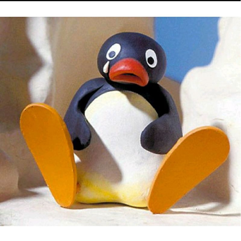 miniatura action figure pingu chorando pingu + foca amigo desenho ...