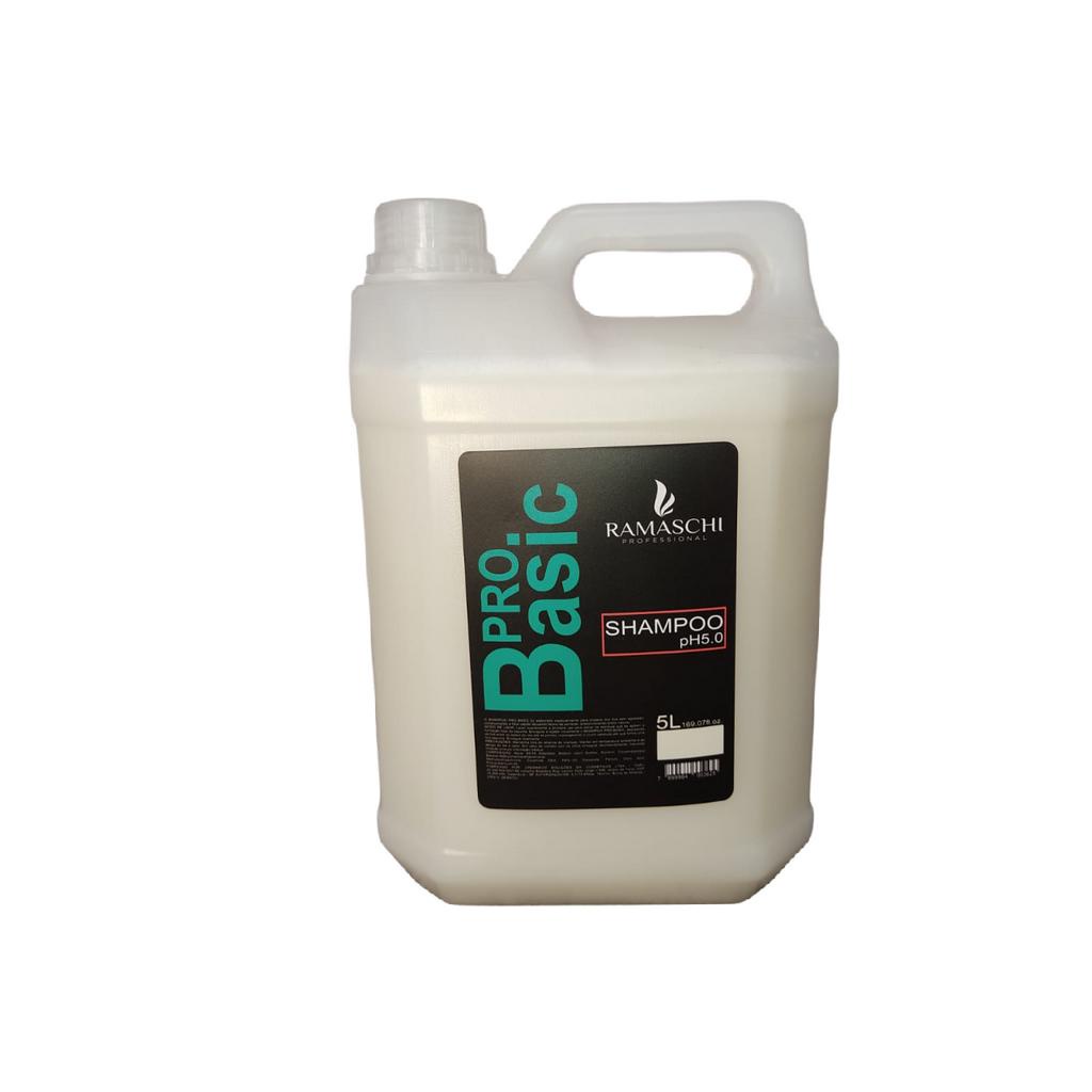 Shampoo Pro Basic Profissional 5 Litros Cabelos Hidratados com Maciez e ...