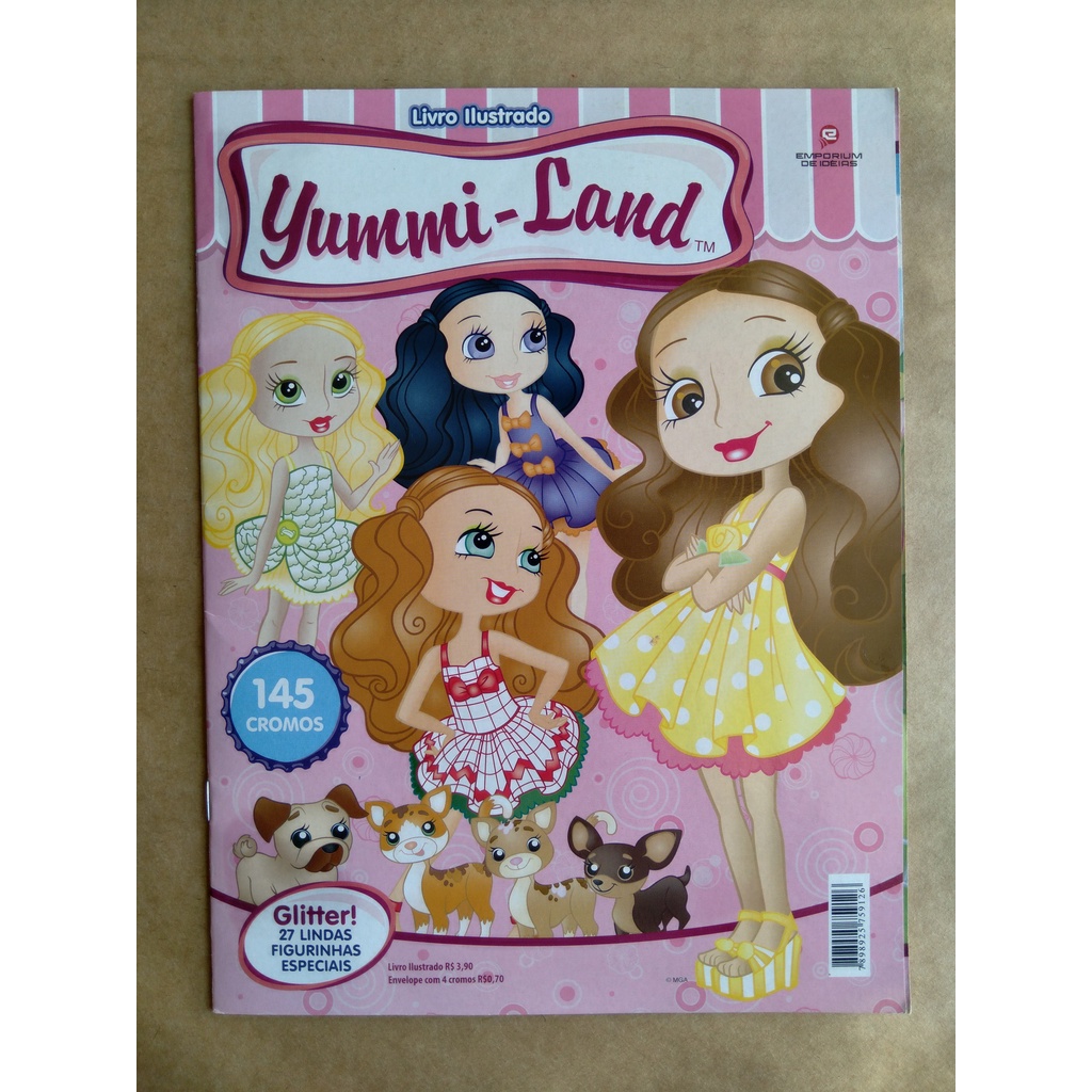 Álbum de Figurinhas Yummi-Land Yummi Land COMPLETO Editora Emporium de Ideias | Shopee Brasil