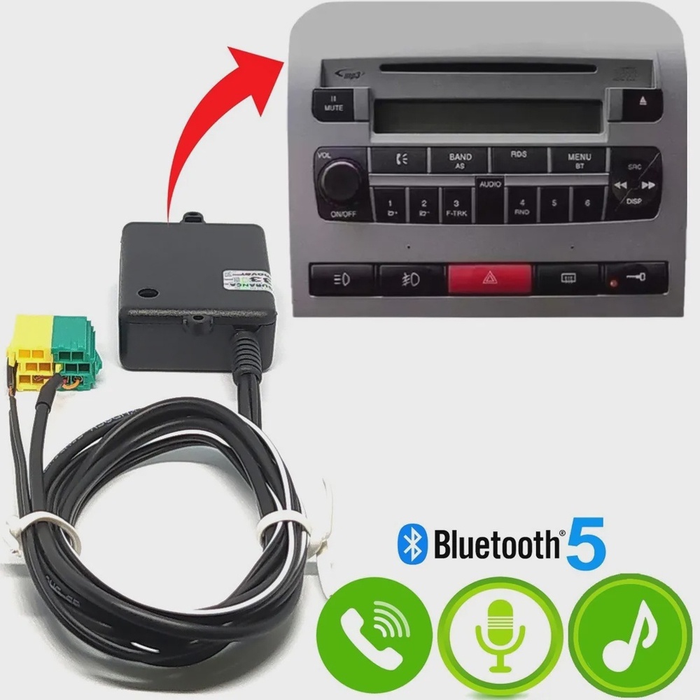 Adaptador Bluetooth do rádio original FIAT Strada reproduz música e com ...