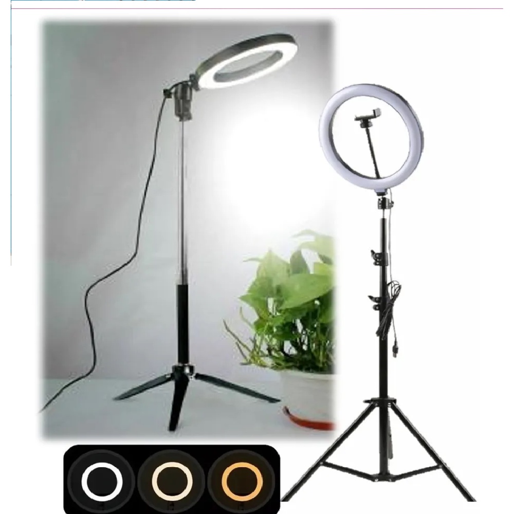 Ring Light 12 Polegadas 30 cm Led Iluminador Com Tripé De 2.10 Metro ...
