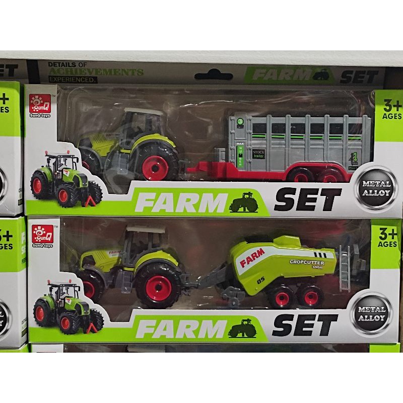 Caixa com 2 Peças Farm Set Tractor - Coleção - 7cm | Shopee Brasil