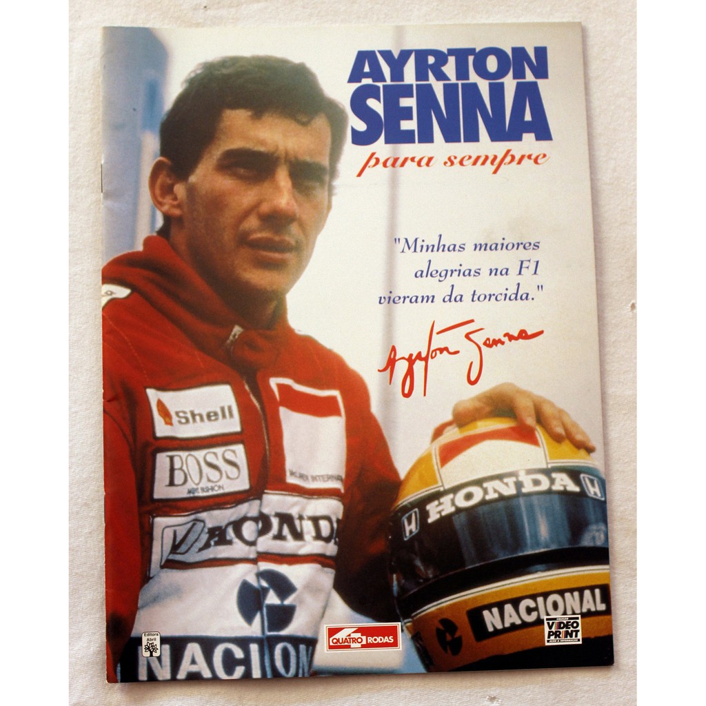Revista 4 Rodas - Ayrton Senna Para Sempre | Shopee Brasil