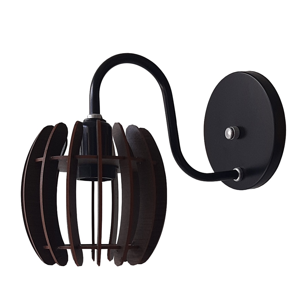 andela Colonial Madeira Mdf Cúpula Redondo - Soquete E-27 - 3 UNIDADES ...