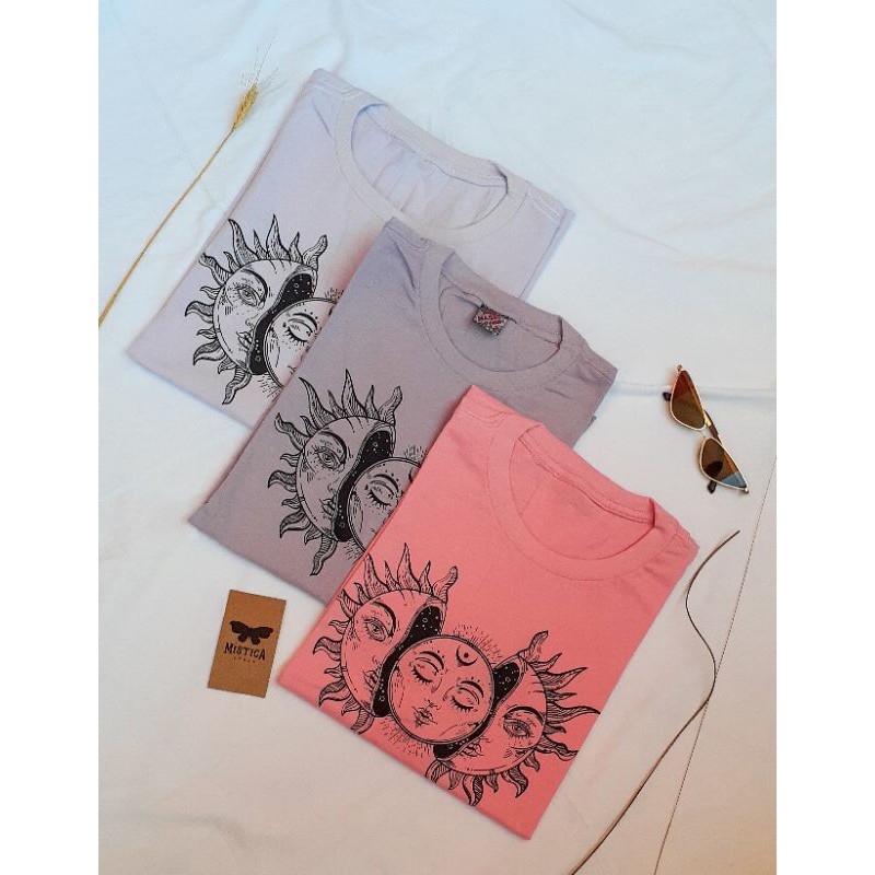 camisa sol & lua | Shopee Brasil