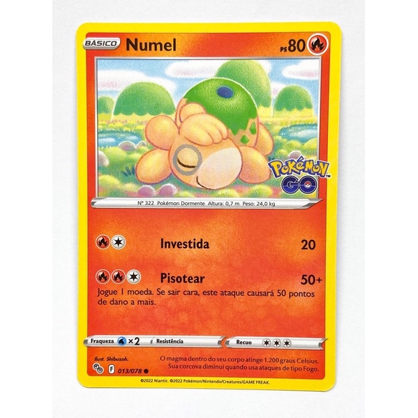 Carta 013/078 Pokémon TCG Original Copag Card Numel Pokémon Go | Shopee ...