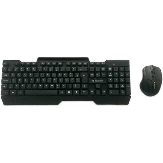 Kit Teclado Mouse Wireless - Banson Tech - 902 | Shopee Brasil