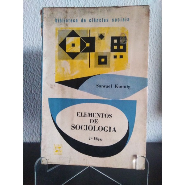 Livro Elementos da Sociologia - Samuel Koenig | Shopee Brasil