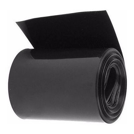 1xmt Tubo Termo Retrátil Preto Pvc 78mm Chato / Diam 49.7mm | Shopee Brasil