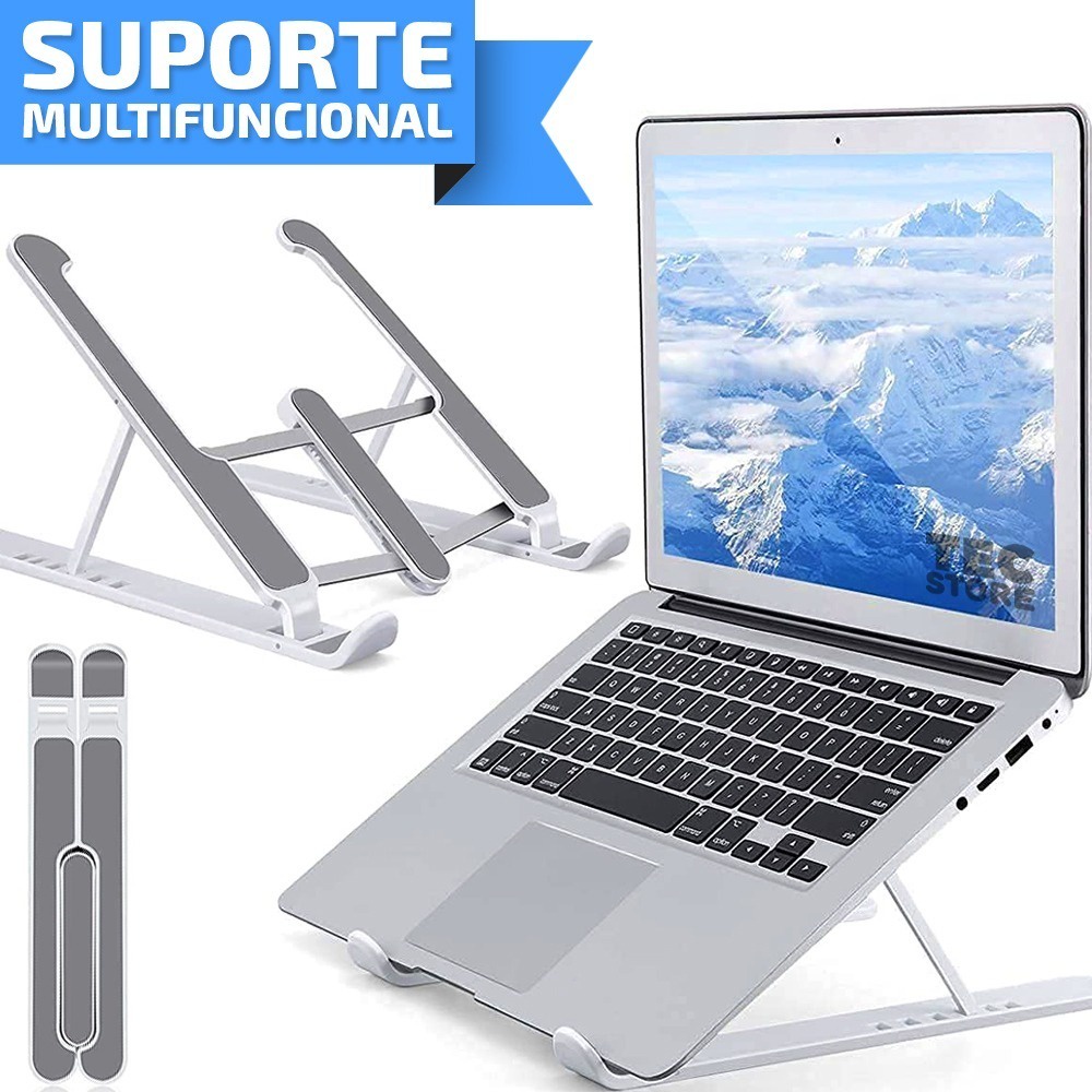 Suporte Notebook Ajustavel Base Pc Apoio Mesa Multifuncional | Shopee Brasil