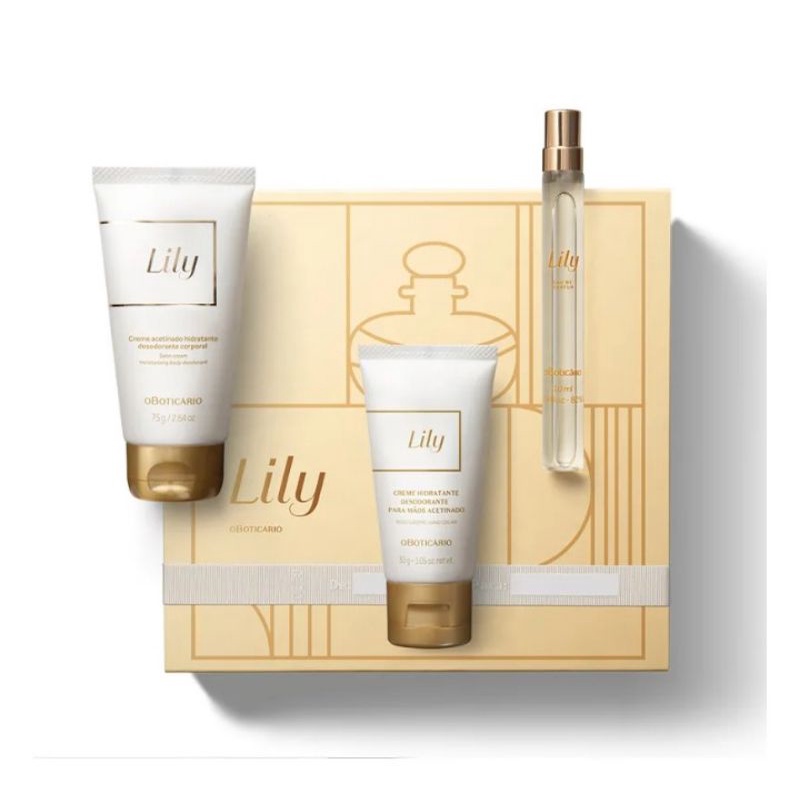Kit Presente Lily (3 itens) | Shopee Brasil