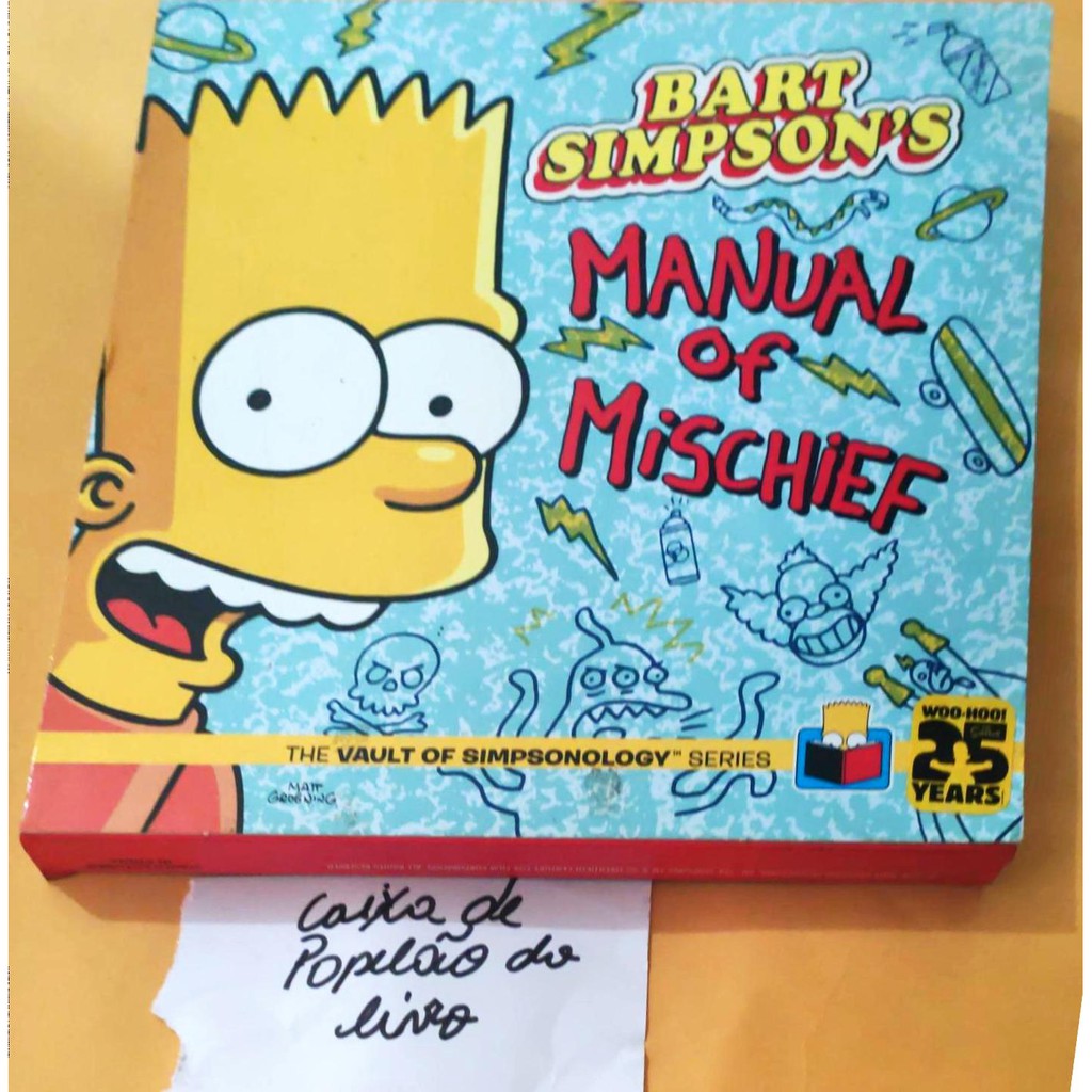 Bart Simpsons - Manual Of Mischief (inglês) | Shopee Brasil