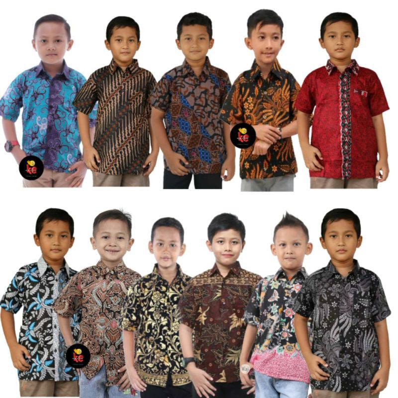 Camisa Batik Para Meninos / / Menino Batik / Batik Boys | Shopee Brasil
