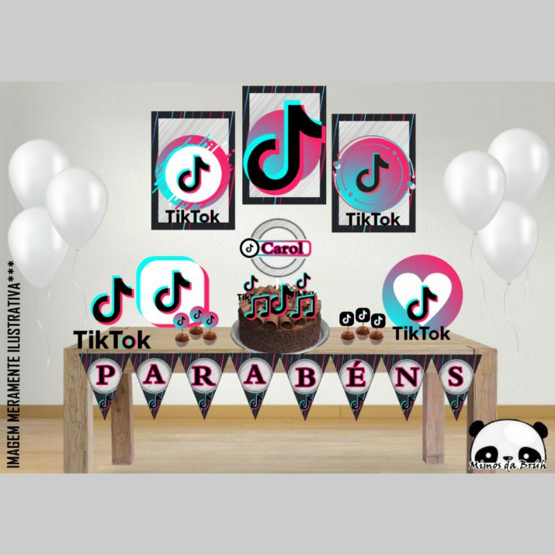 Kits festa em casa - Tik Tok - kit 1 | Shopee Brasil