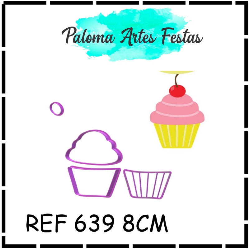 CORTADOR CUPCAKE 8CM PASTA AMERICANA BISCUIT PLA | Shopee Brasil