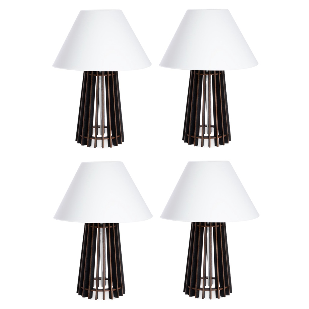 Abajur Retro Abajour Luminária Moderna Clássica - 4 Peças | Shopee Brasil