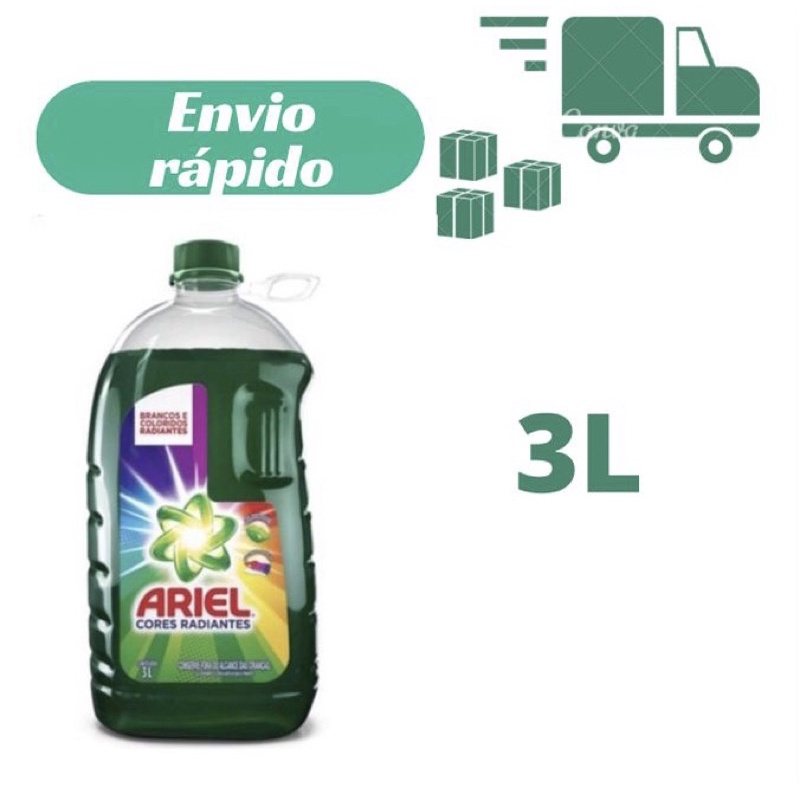 Lava Roupas Ariel 3L Cores Radiantes | Shopee Brasil