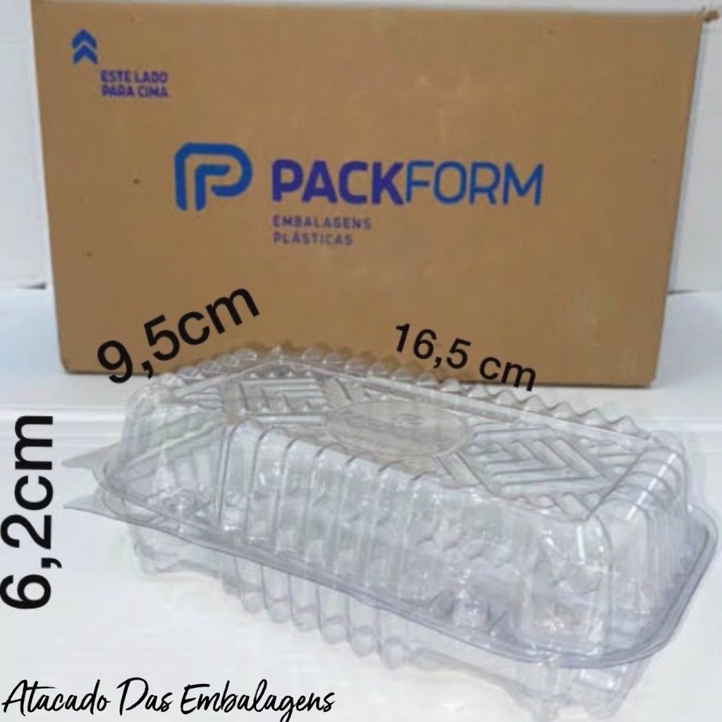 Embalagem Retangular Articulada - Pequena Alta C/100 Unidades PF 10 ...