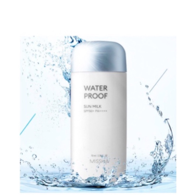 WaterProof sun milk SPF 50+ PA ++++ Missha 70 ml | Shopee Brasil