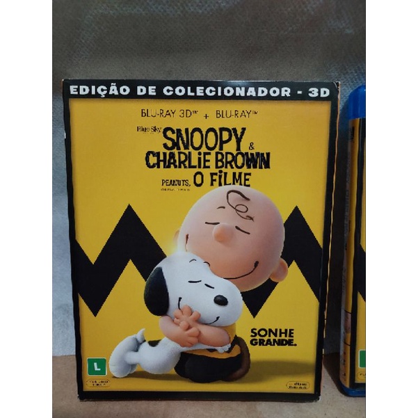 Bluray Snoopy e Charlie Brown Peanuts, O Filme (2D+3D+Luva), Original ...