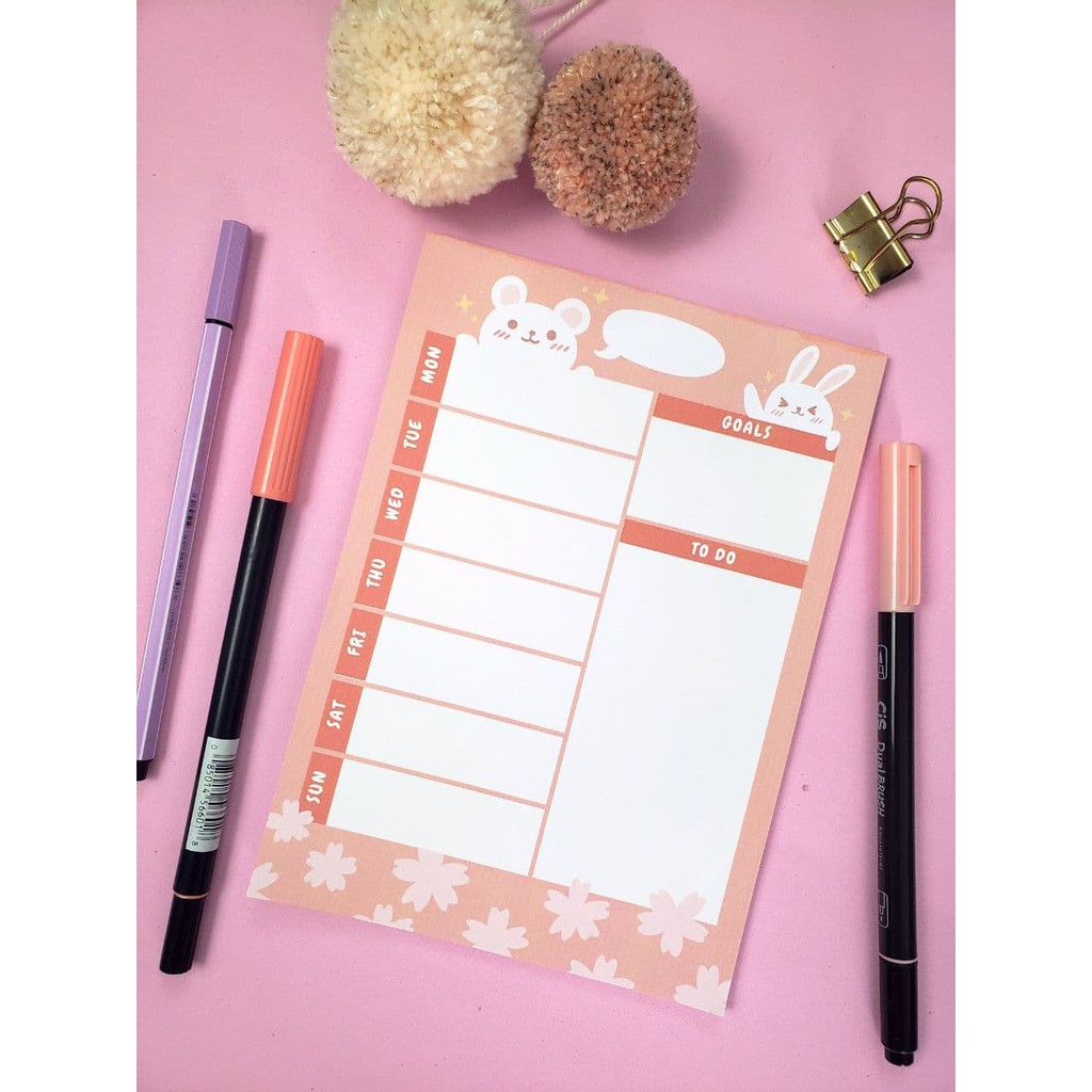 Planner Semanal Fofinho | Shopee Brasil