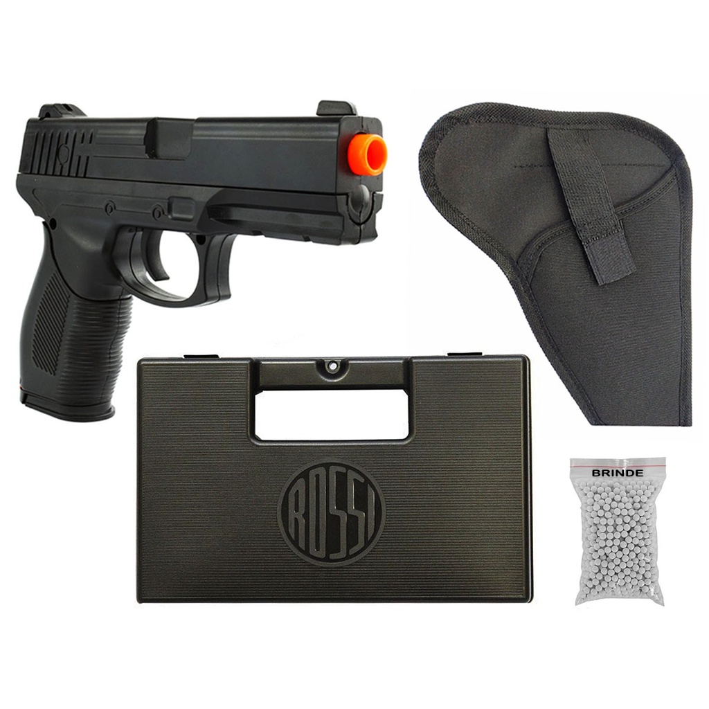 Pistola Airsoft 24/7 Spring Vigor V310 Arma 6mm com Case Maleta ...