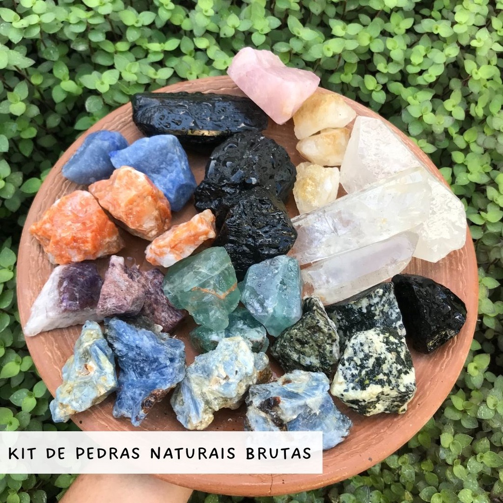 KIT Pedras Brutas - Cristais Naturais 154g à 220g | Shopee Brasil